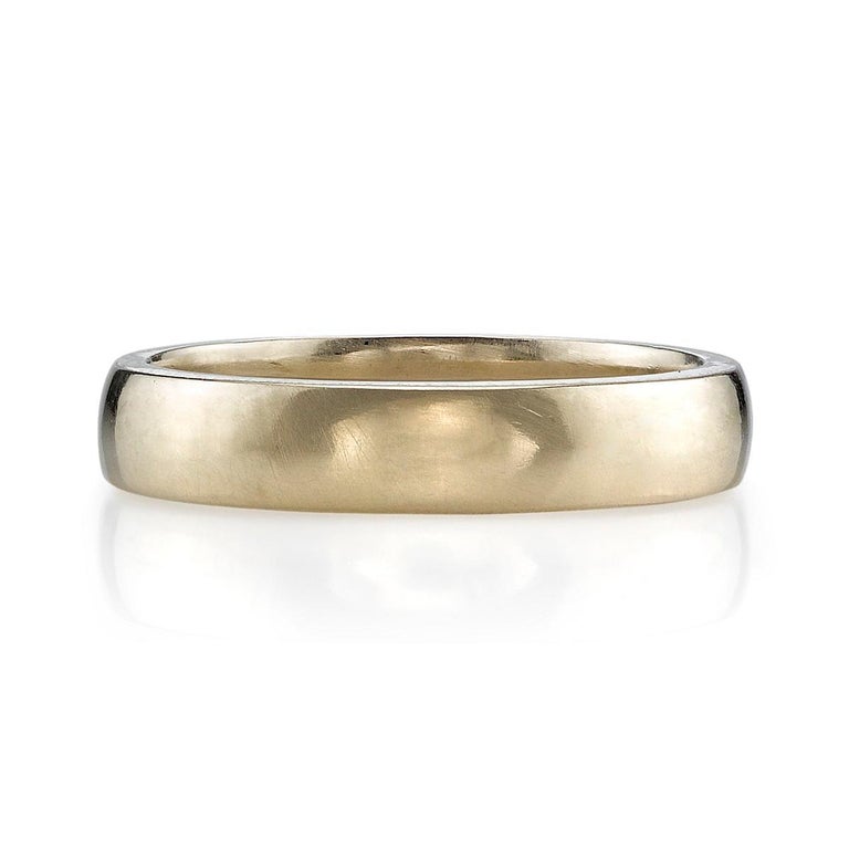 Customizable Handcrafted 4mm Joseph Band in 18K Gold by Single Stone ...
