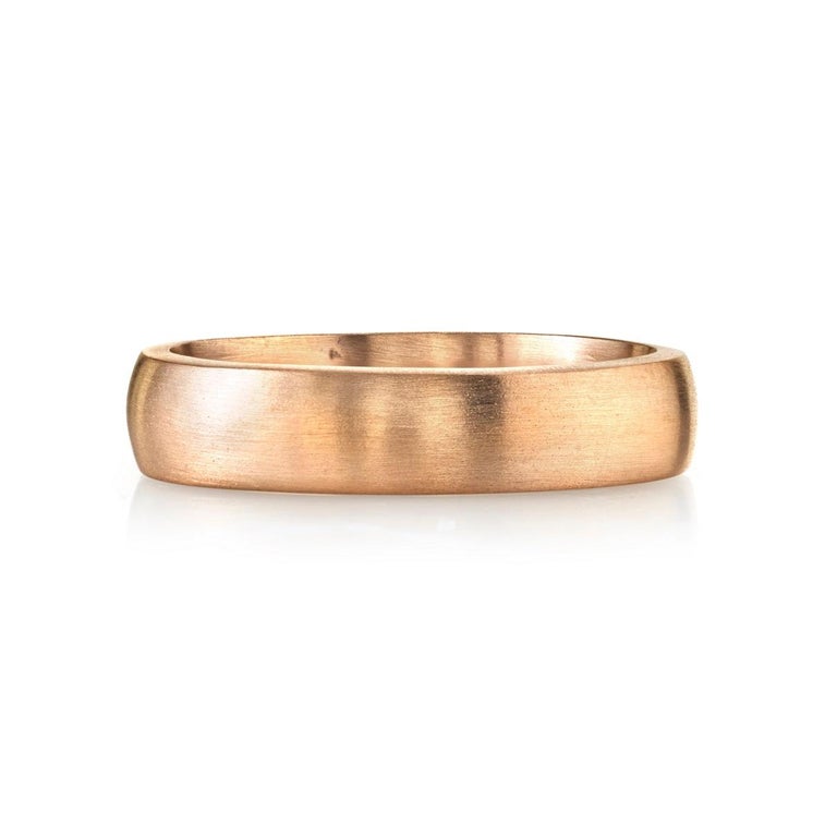 Customizable Handcrafted 5mm Joseph Band in 18k Gold by Single Stone ...