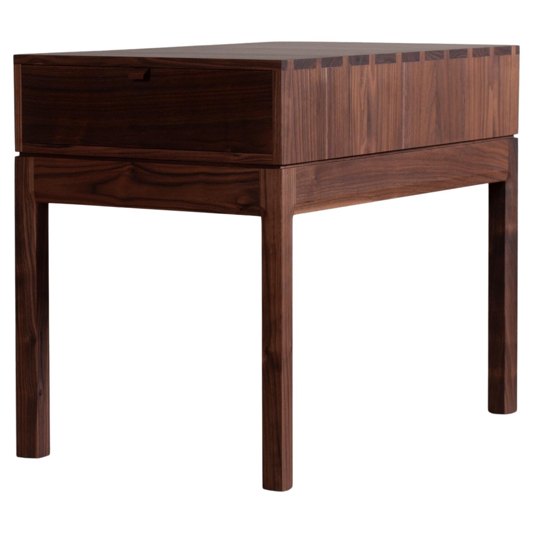 Catalina Style Oak and Walnut Spanish Turquoise and Orange Tile End ...