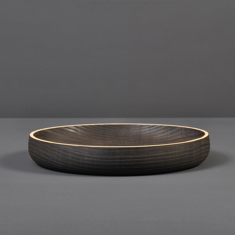 Handcrafted Ash Yakisugi Platter For Sale at 1stDibs