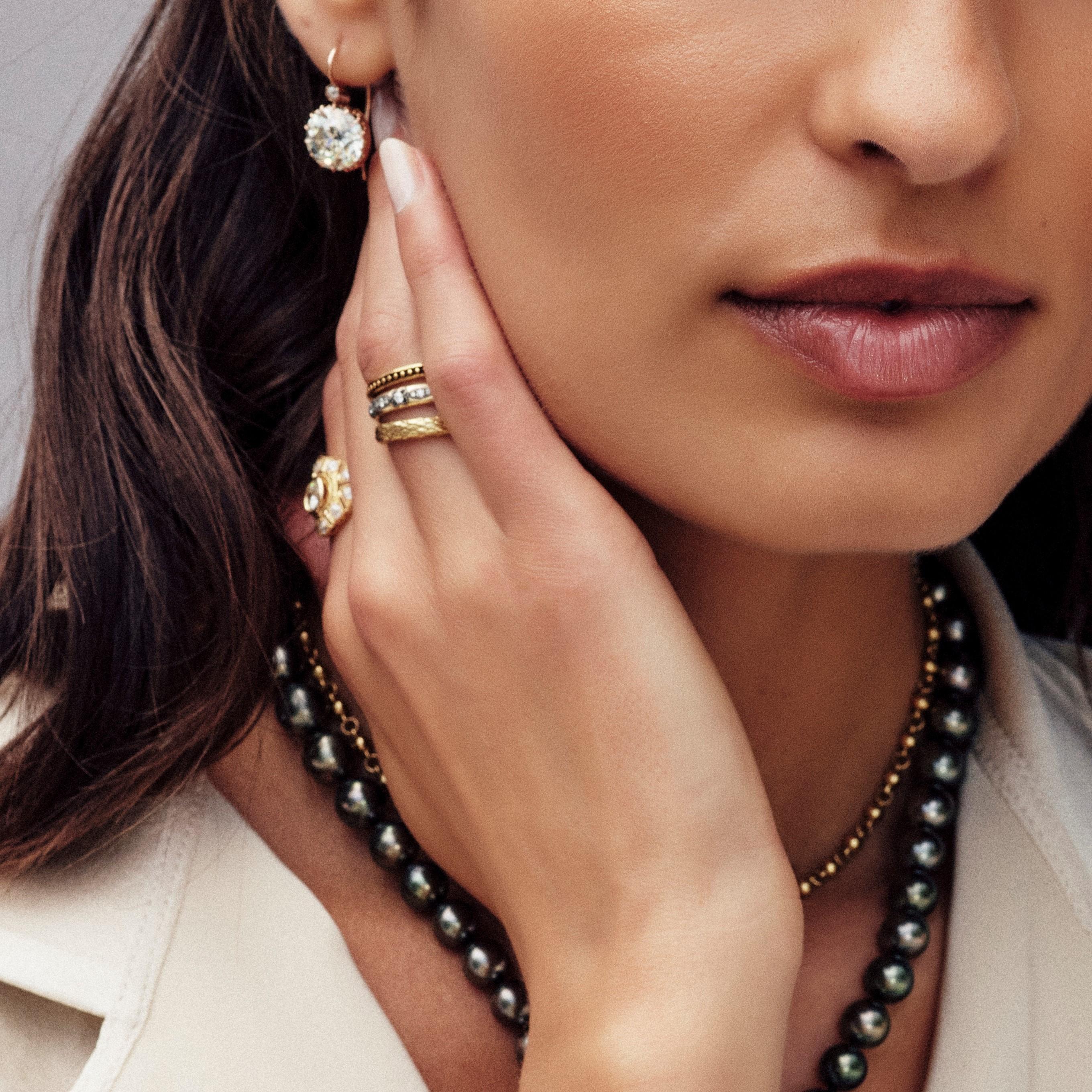 Handcrafted Bardot Band in 18K Gold by Single Stone For Sale at 1stDibs