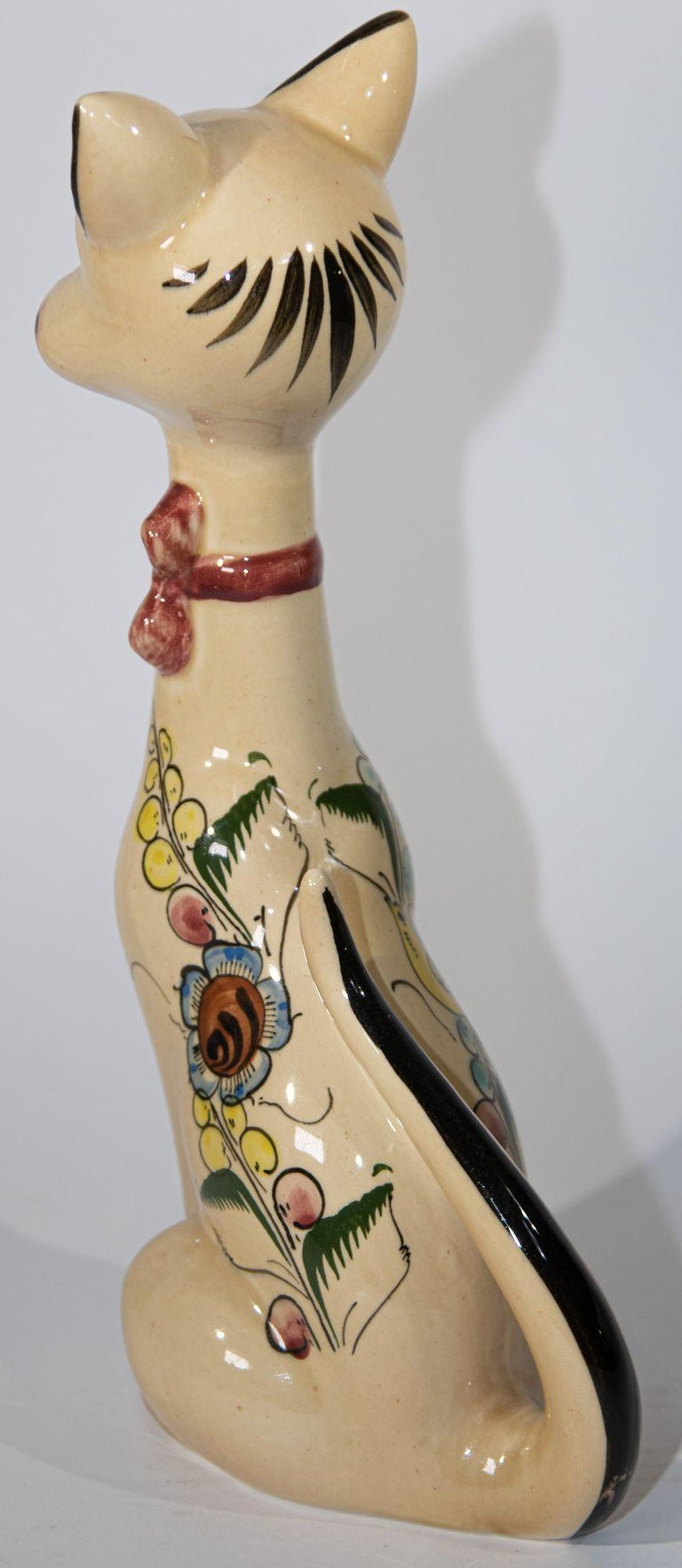 Handcrafted Ceramic Cat, Italy, 1970s For Sale at 1stDibs