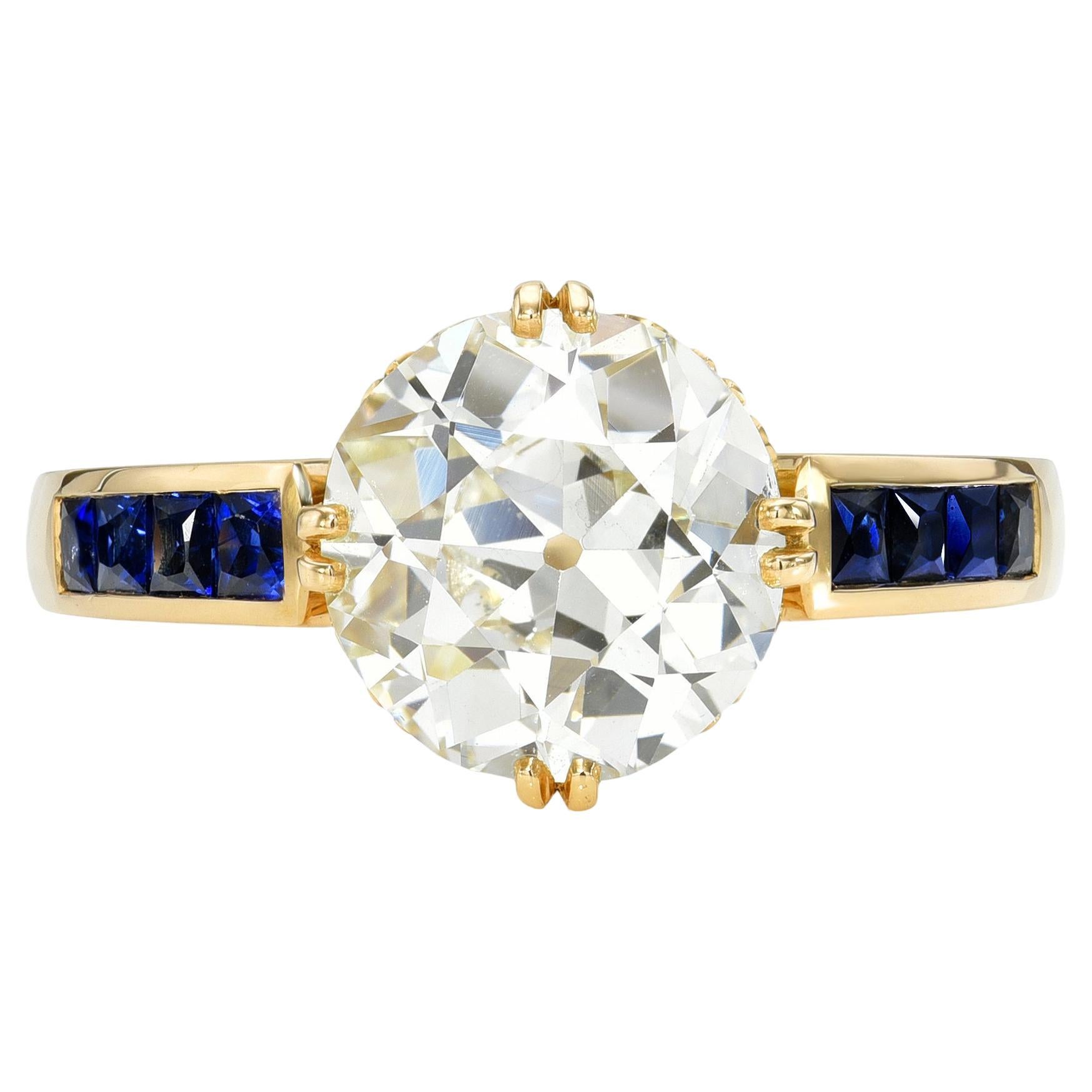 Handcrafted Clarissa Old European Cut Diamond Ring by Single Stone For Sale at 1stDibs