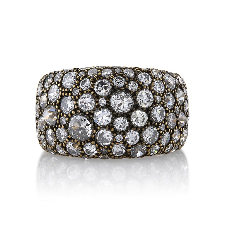 Handcrafted Cobblestone Sienna Diamond Band by Single Stone For Sale at ...