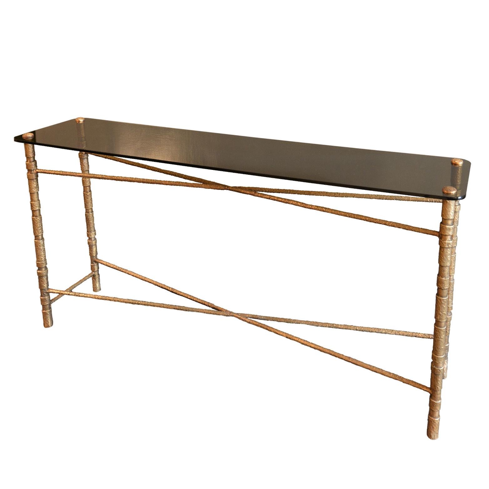 Handcrafted Console in Bronze, Italy, 2018 For Sale at 1stDibs