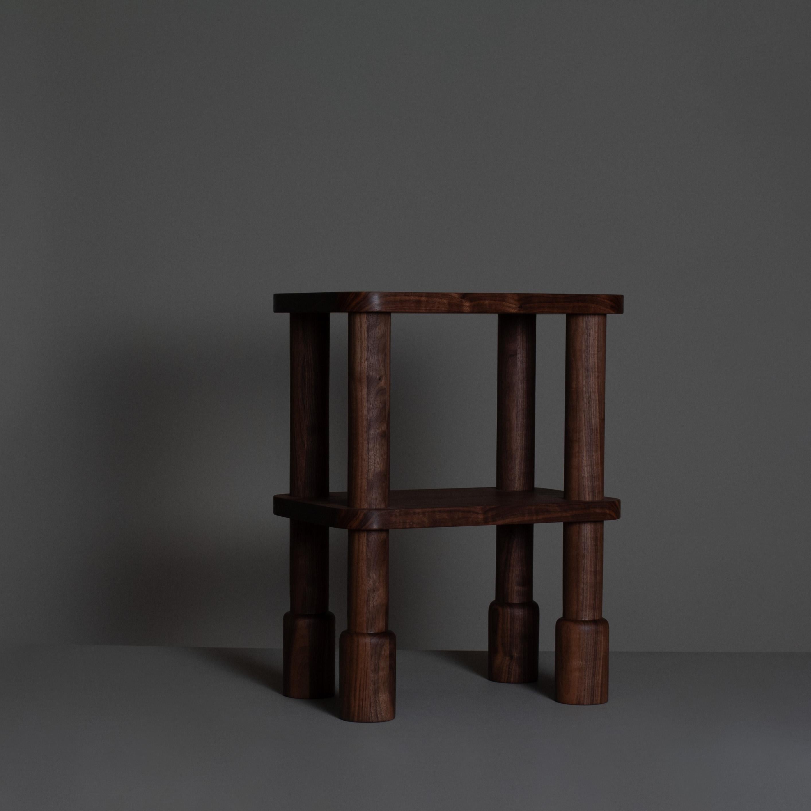 Handcrafted Contemporary Walnut Night Stand, End Table For Sale at 1stDibs