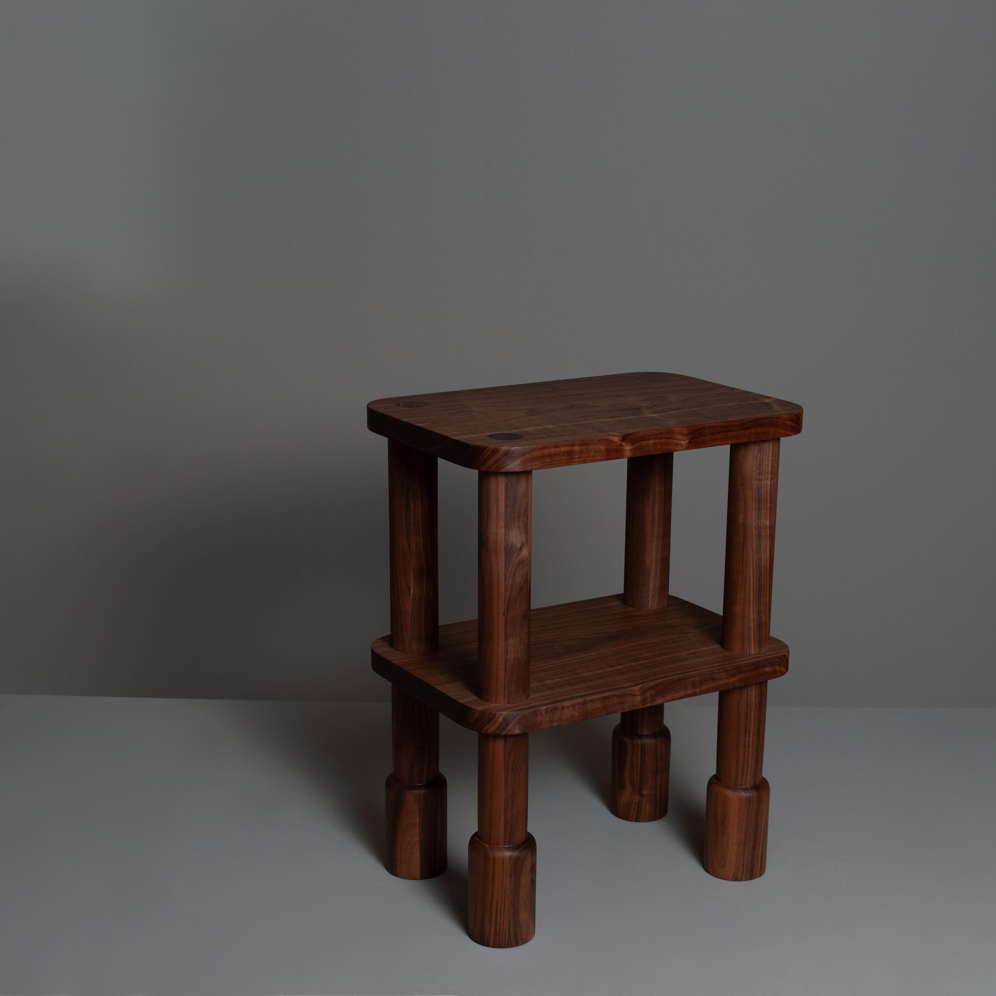 Handcrafted Contemporary Walnut Night Stand For Sale at 1stDibs