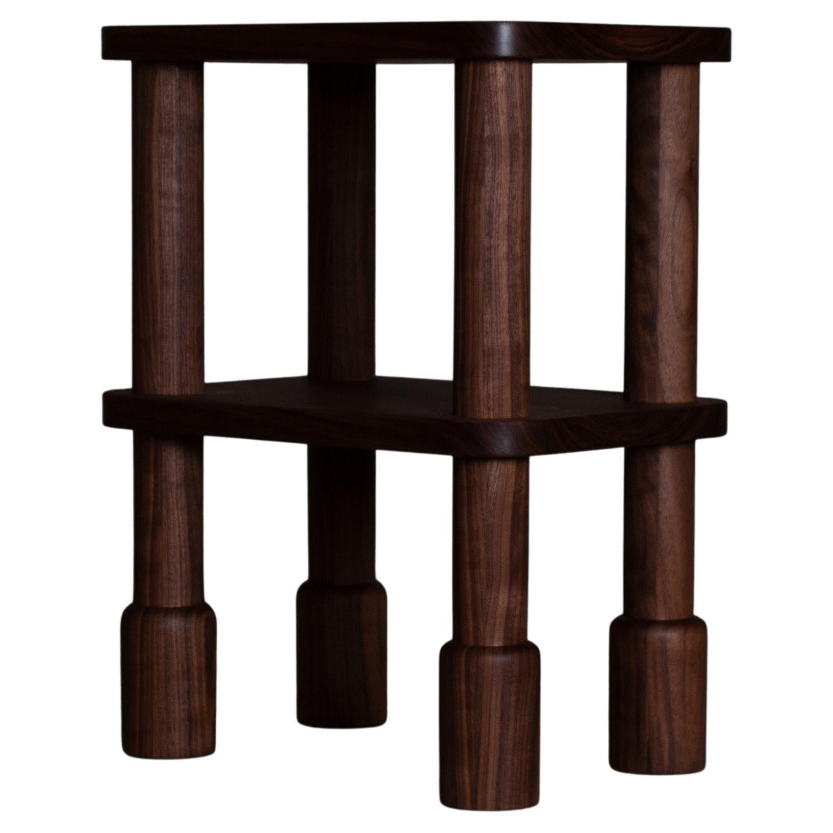 Handcrafted Contemporary Walnut Night Stand For Sale at 1stDibs