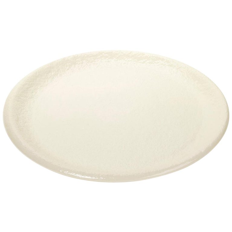 Handcrafted Creamware Medium Plate with Minimilistic Design For Sale at ...