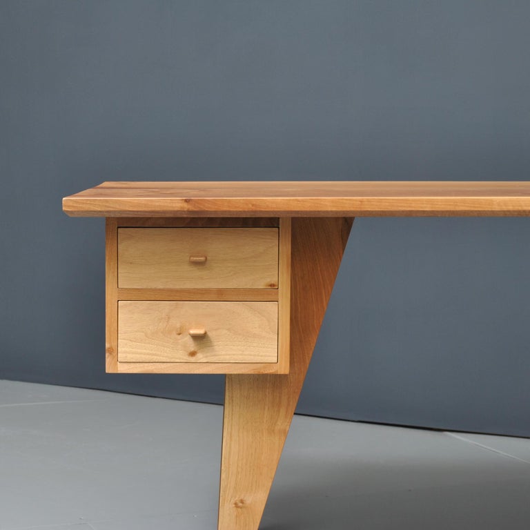 Handcrafted Desk, English Walnut For Sale at 1stDibs