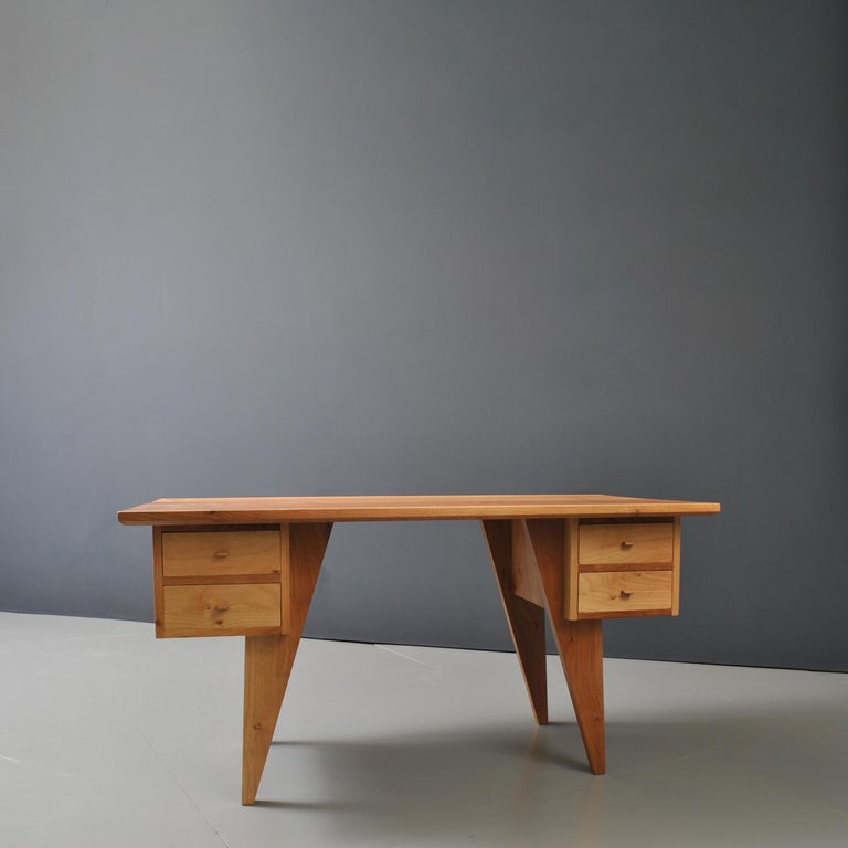 Handcrafted Desk, English Walnut For Sale at 1stDibs