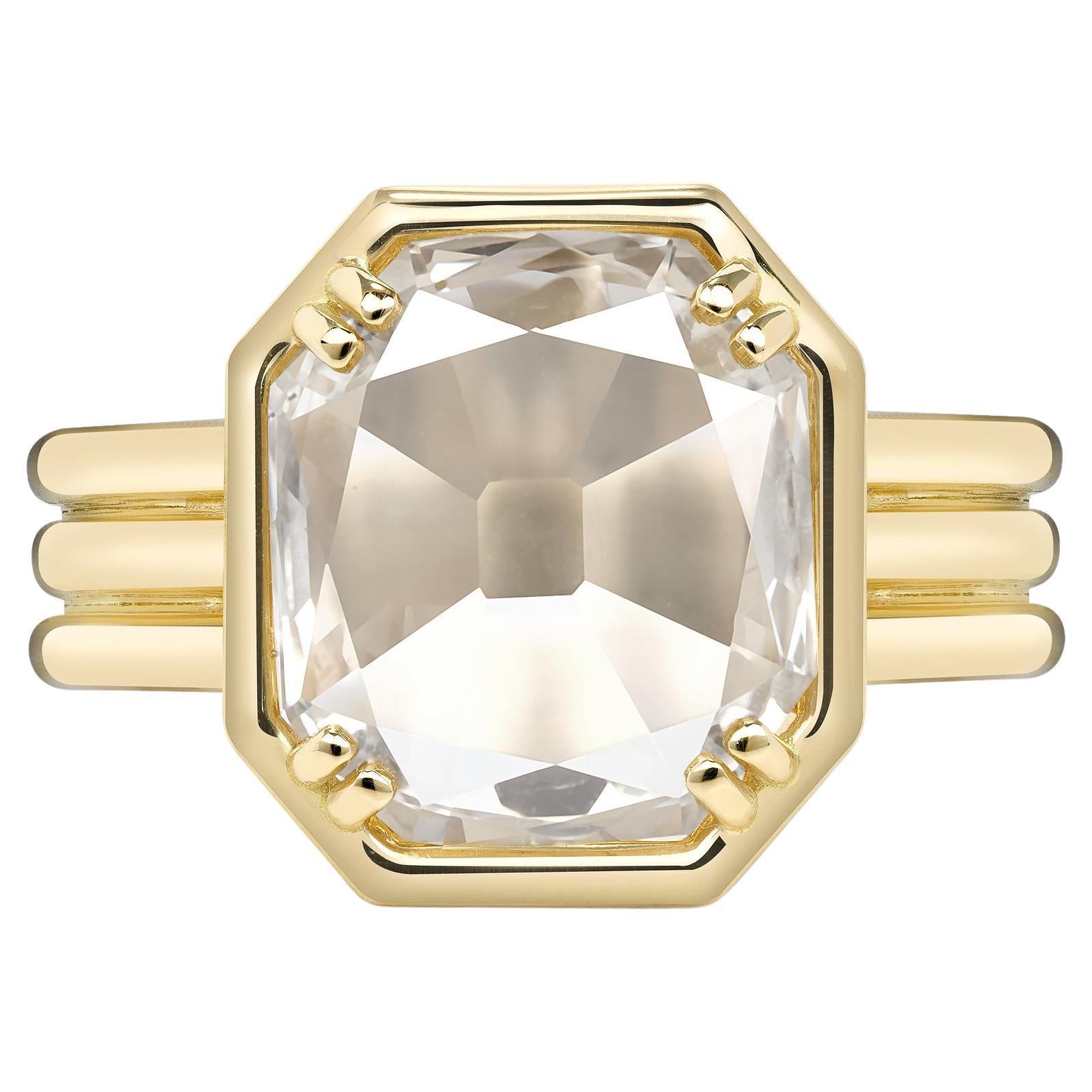 Classic and Simple Rose Cut Solitaire Ring at 1stDibs