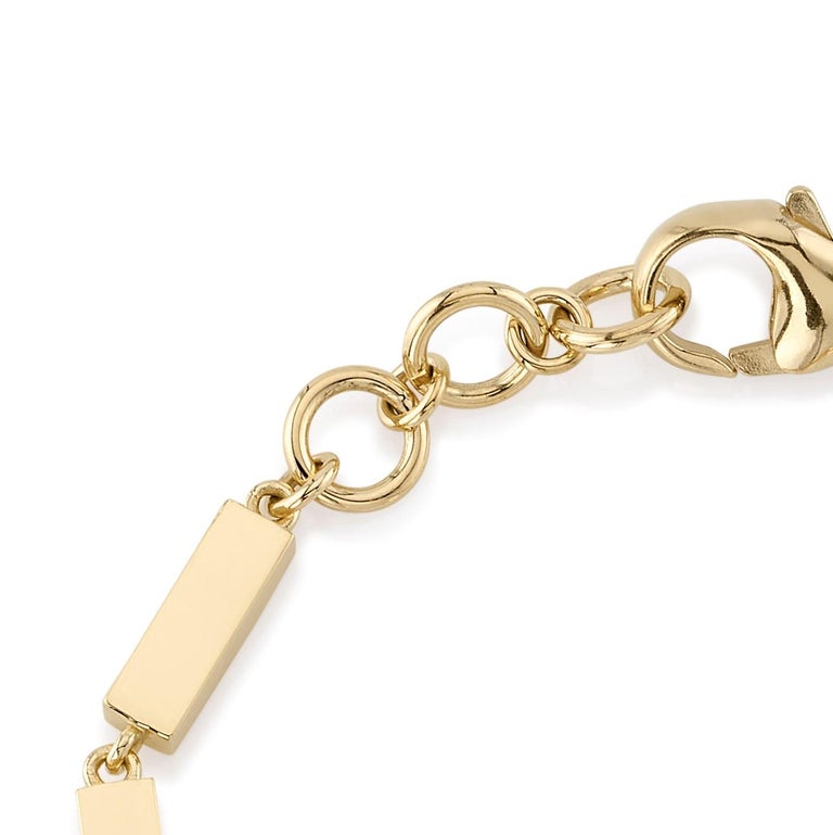 Handcrafted Giana Bracelet in 18K Yellow Gold by Single Stone For Sale ...