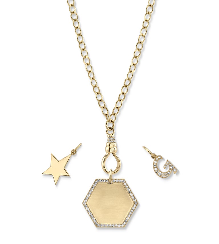 Handcrafted Evren Chain with Diamond Accented Clasp by Single Stone For ...