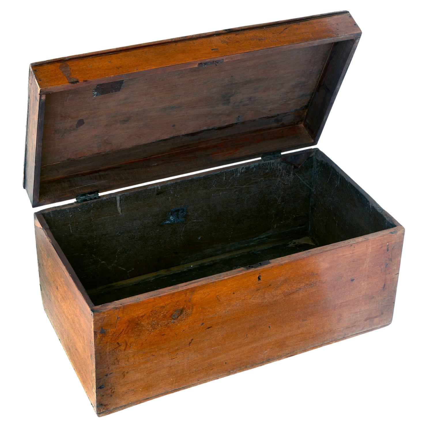 Handcrafted Hardwood Trunk at 1stDibs