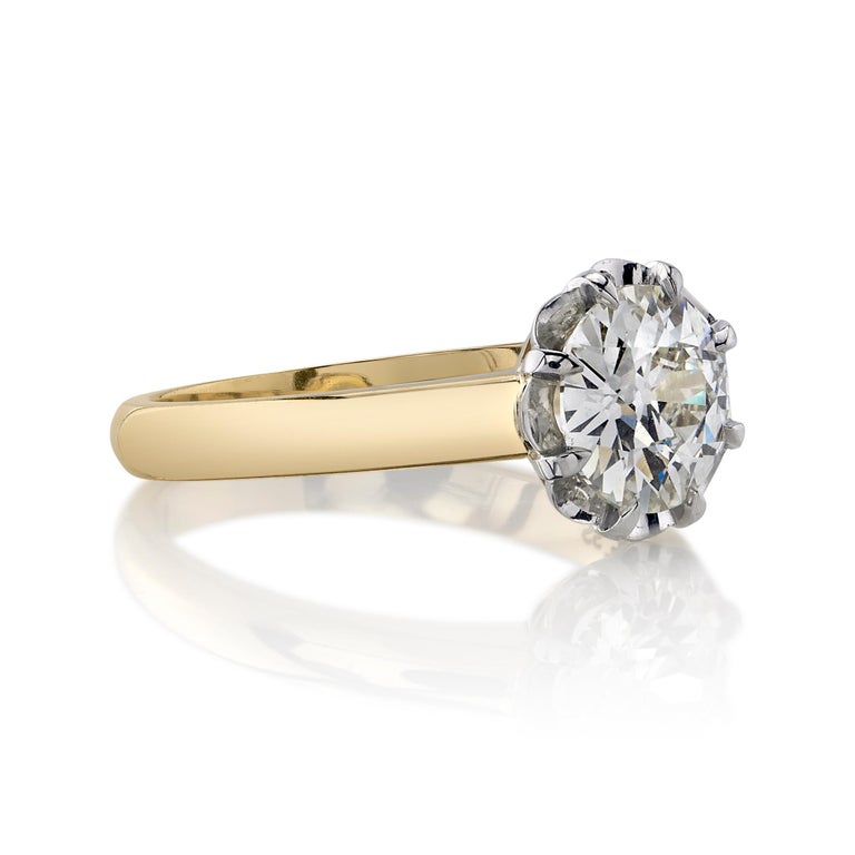 Handcrafted Jolene Old European Cut Diamond Ring by Single Stone at 1stDibs