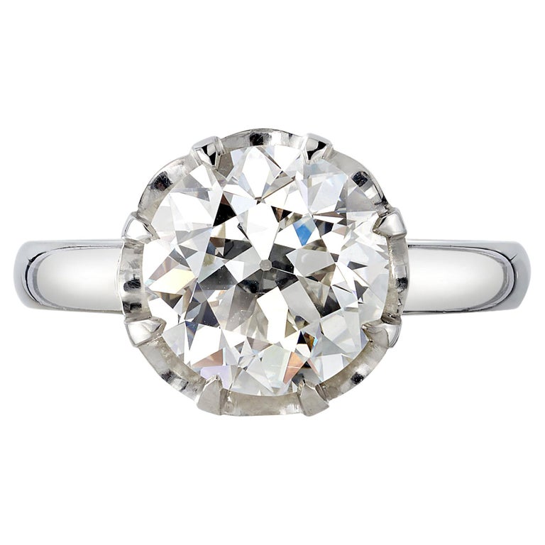 Handcrafted Jolene Old European Cut Diamond Ring by Single Stone For ...