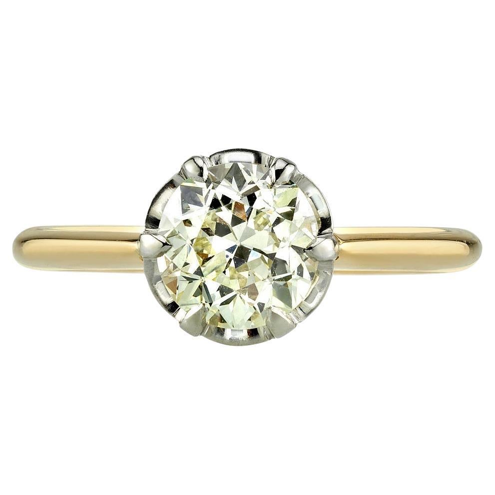 Old European Cut Diamond Engagement Ring at 1stDibs