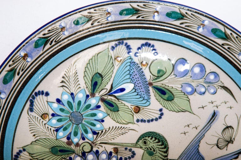 Handcrafted Ken Edwards Ceramic Wall Plate Tonala Mexico Folk Art ...