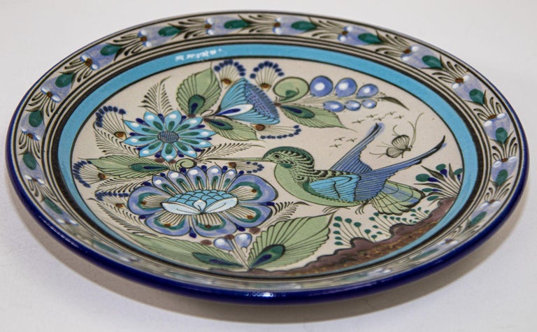 Handcrafted Ken Edwards Ceramic Wall Plate Tonala Mexico Folk Art ...