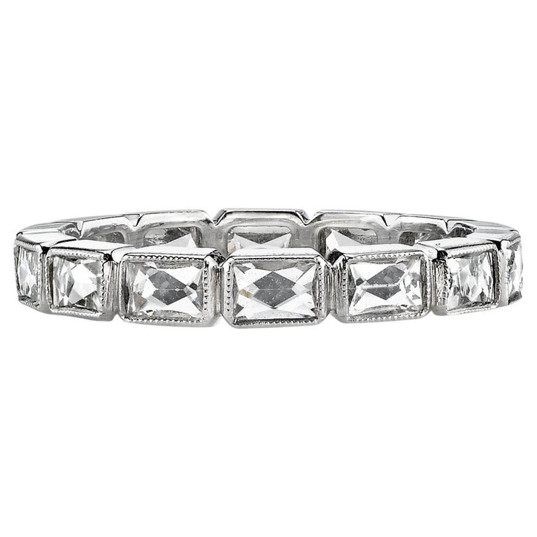 Customizable Handcrafted Large Julia French Cut Diamond Eternity Band ...