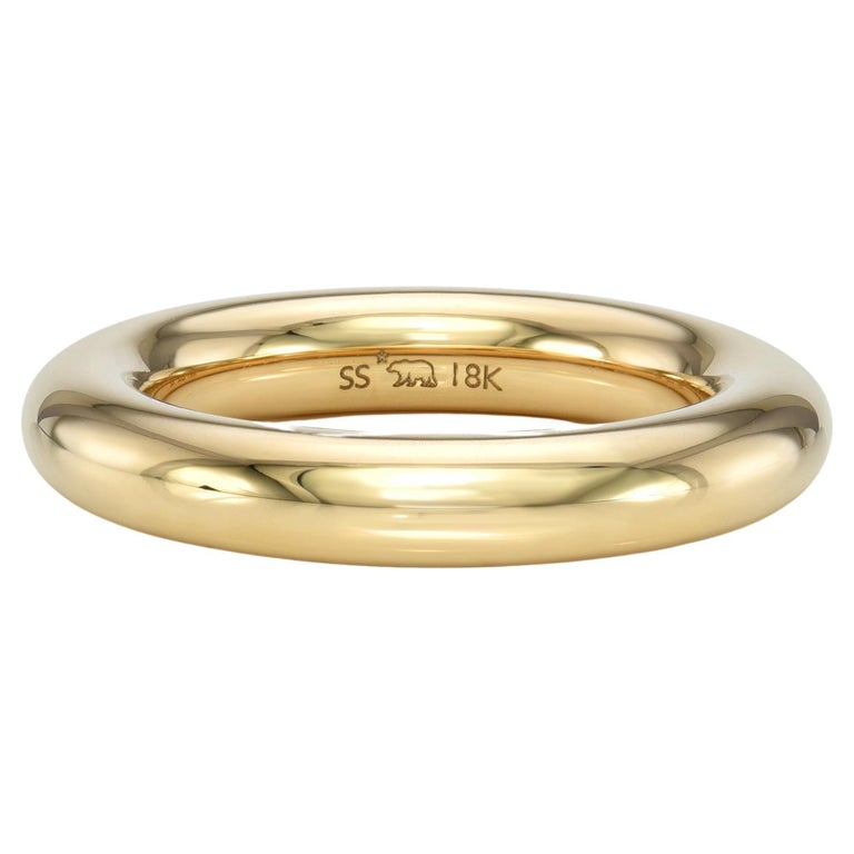 Customizable Handcrafted Leda High Polish Round Band by Single Stone ...