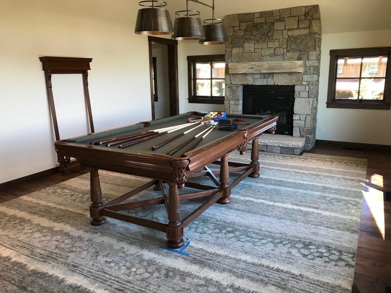 Handcrafted Mahogany Wood Blatt Billiards Raleigh Pool Table For Sale ...