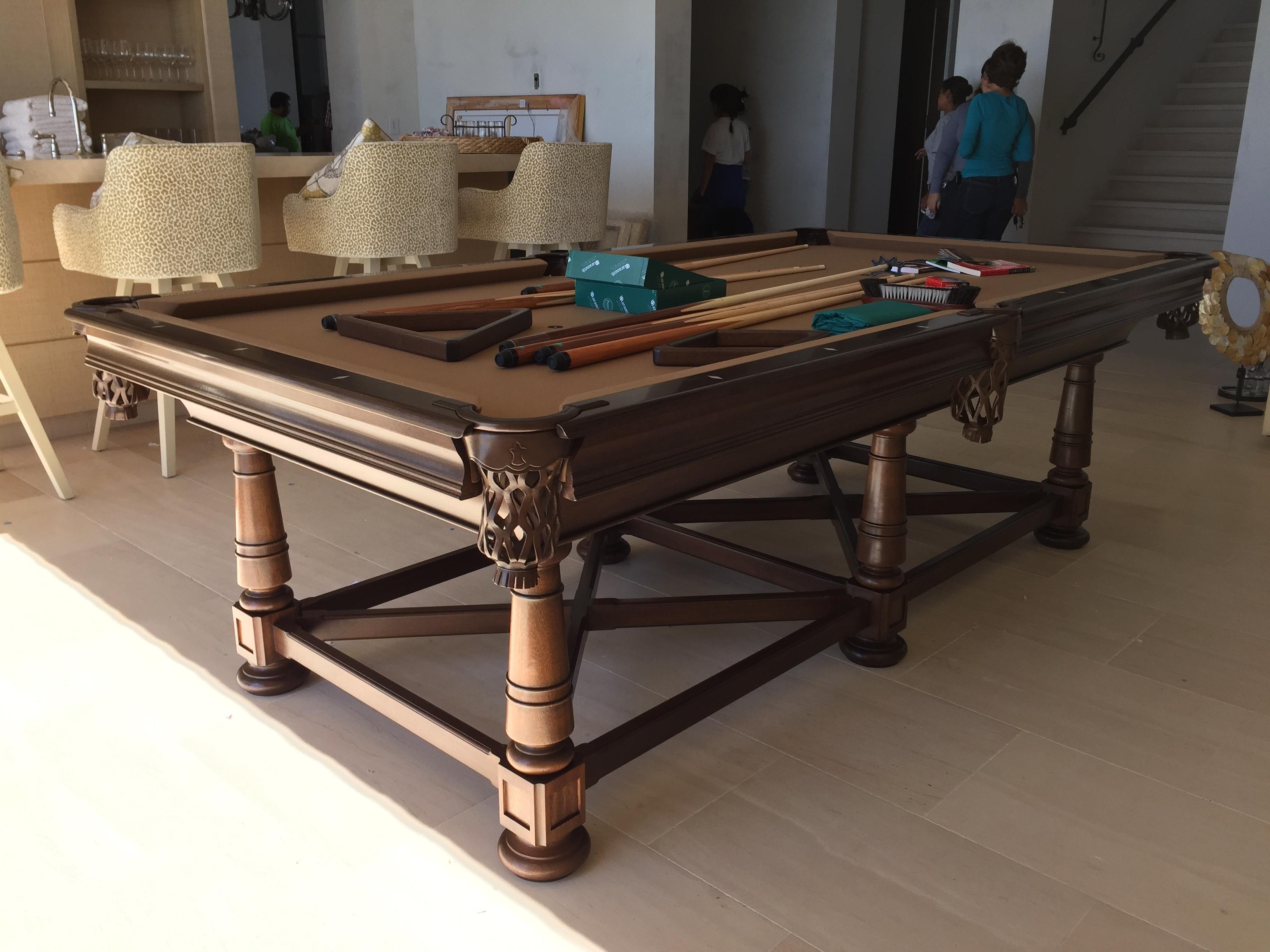 Handcrafted Mahogany Wood Blatt Billiards Raleigh Pool Table For Sale ...