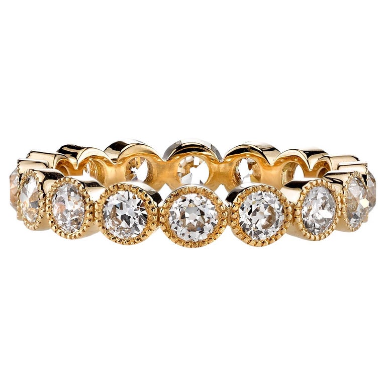 Customizable Handcrafted Medium Gabby Old European Cut Diamond Eternity ...