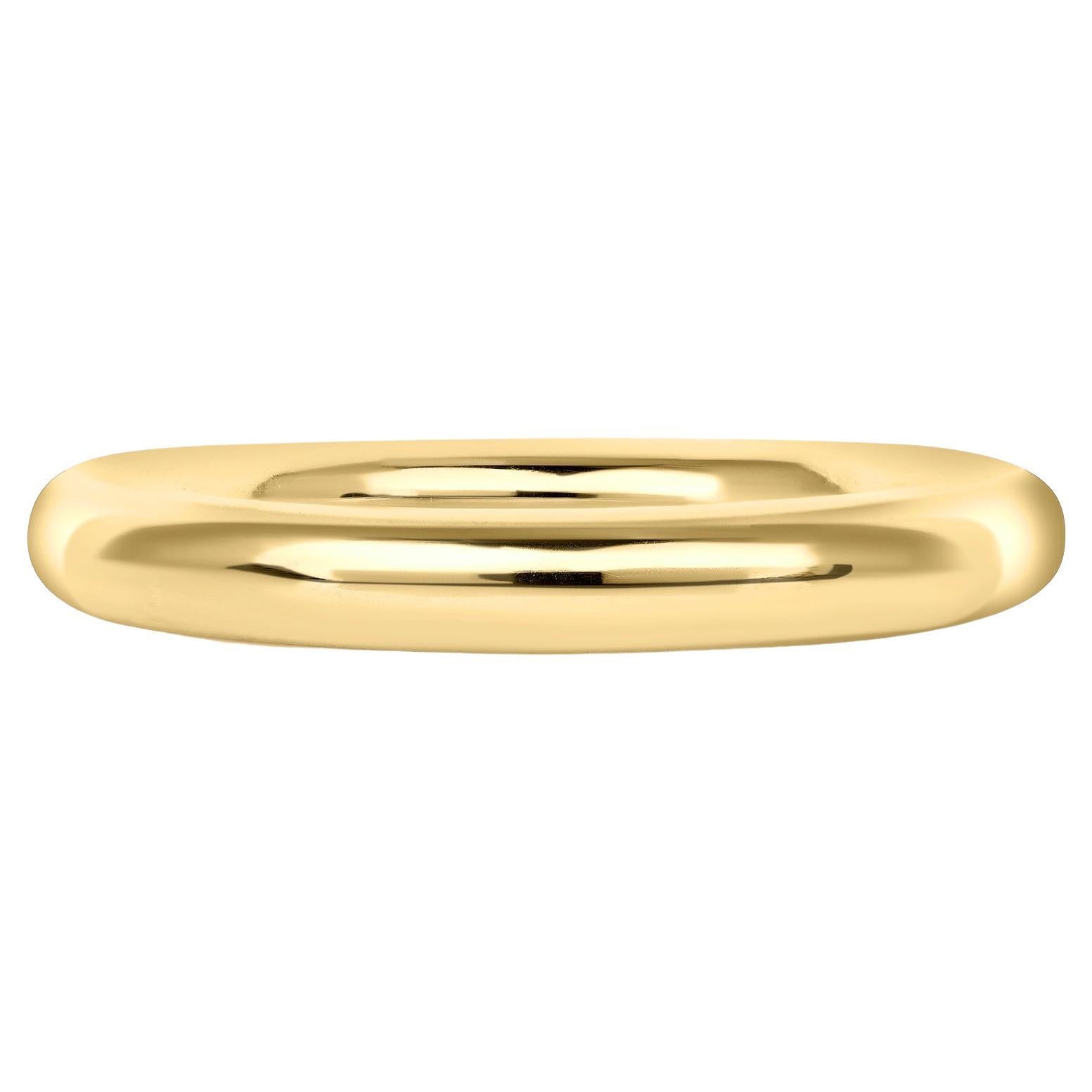 Customizable Handcrafted Small Leda 18K Gold Band by Single Stone For ...