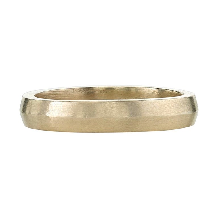 Handcrafted 4mm Henry Band in 18K Gold by Single Stone For Sale at 1stDibs