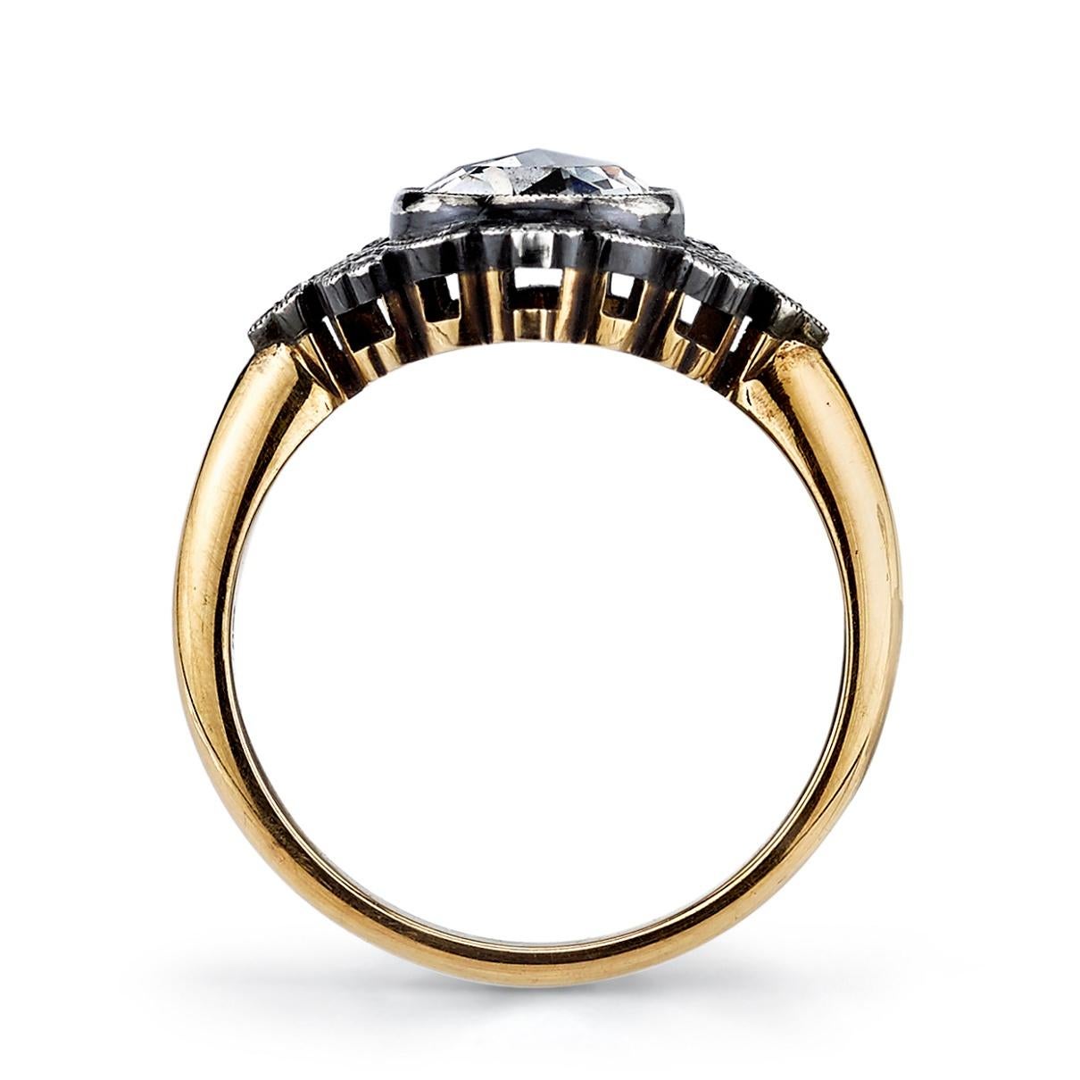 Handcrafted Meredith Rose Cut Diamond Ring by Single Stone For Sale at ...