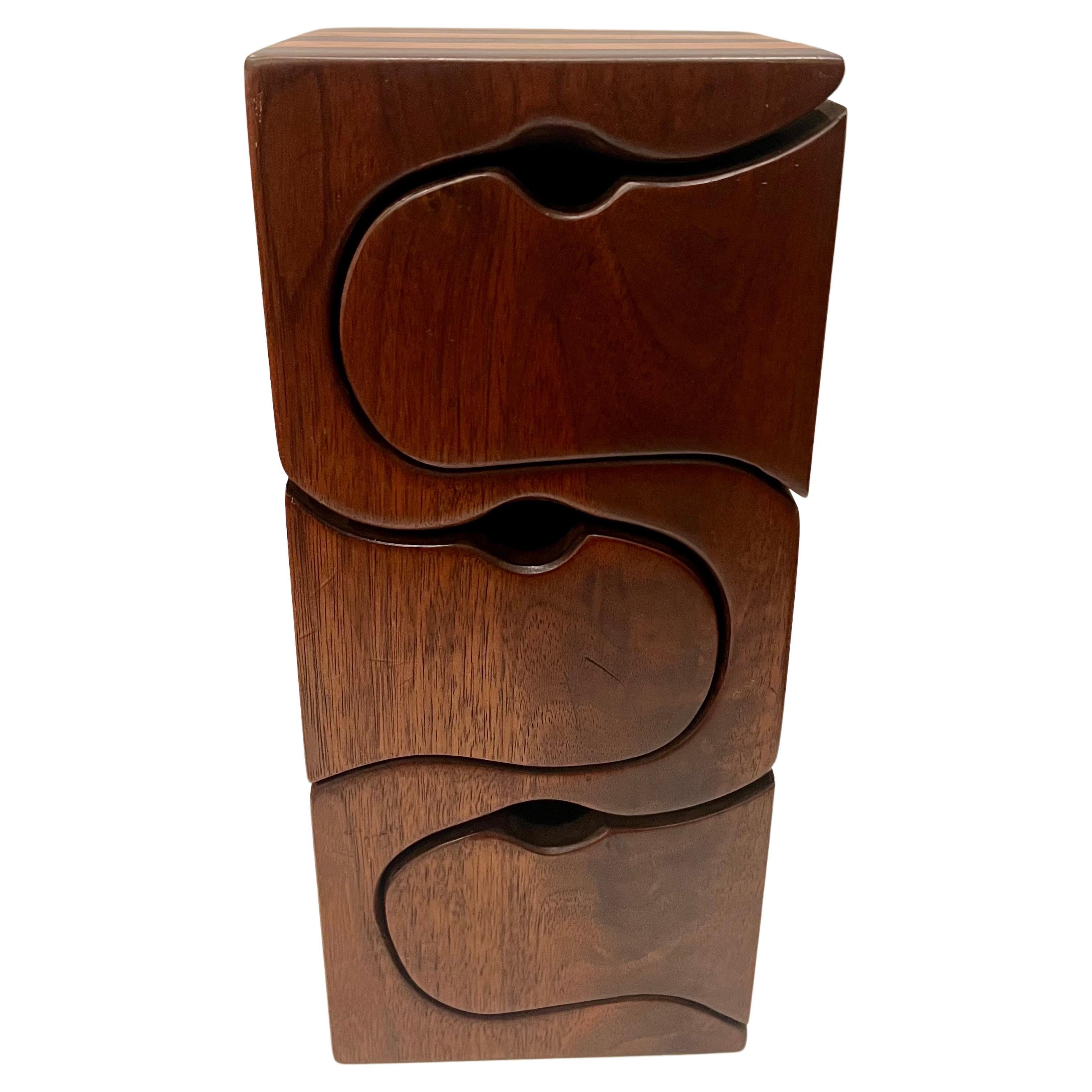 Joyero de Madera Modernista Mexicano Hecho a Mano en venta en 1stDibs