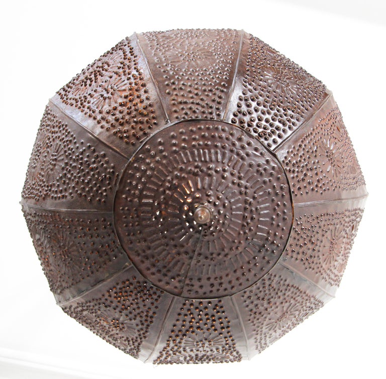 Handcrafted Moroccan Metal Orb Pendant, North Africa For Sale at ...