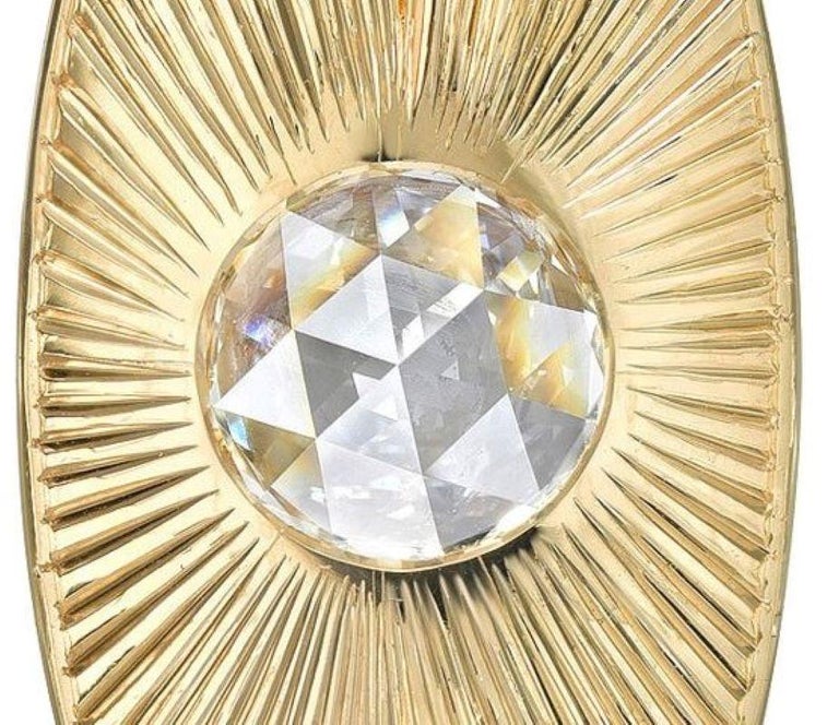 Handcrafted Naya Rose Cut Diamond Pendant by Single Stone For Sale at ...