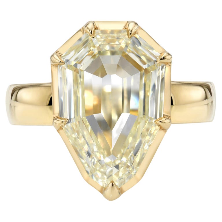 Handcrafted Odette Pear-Shaped Rose Cut Diamond Ring by Single Stone ...