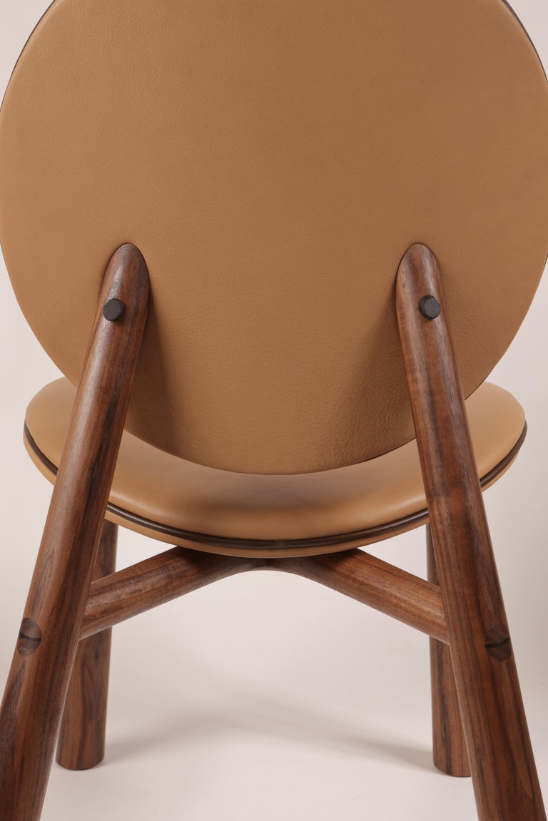 Handcrafted OPUS Saddle Dining Chair by Möbius Objects For Sale at 1stDibs