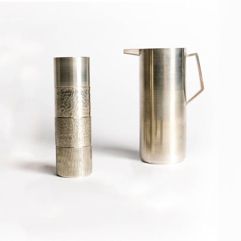 Handcrafted Pewter Sake Set For Sale at 1stDibs | handmade sake set ...