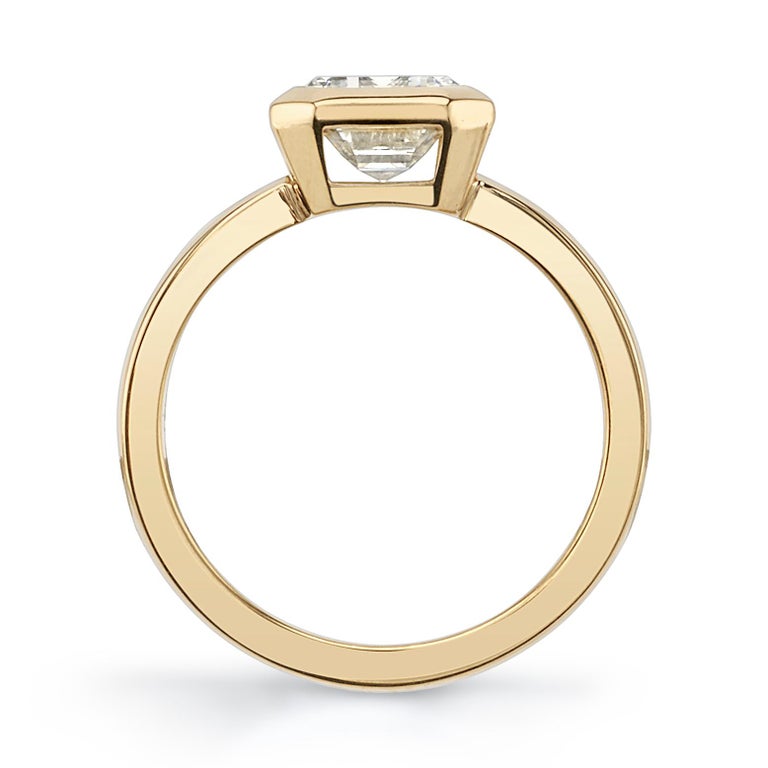 Handcrafted Rae Emerald Cut Diamond Ring by Single Stone For Sale at ...