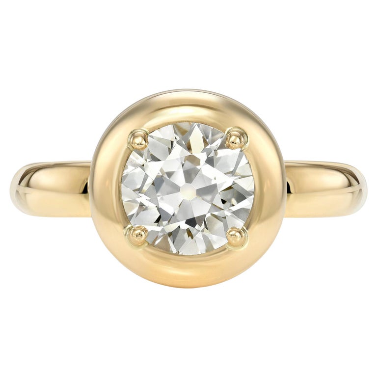 Handcrafted Randi Old European Cut Diamond Ring For Sale at 1stDibs