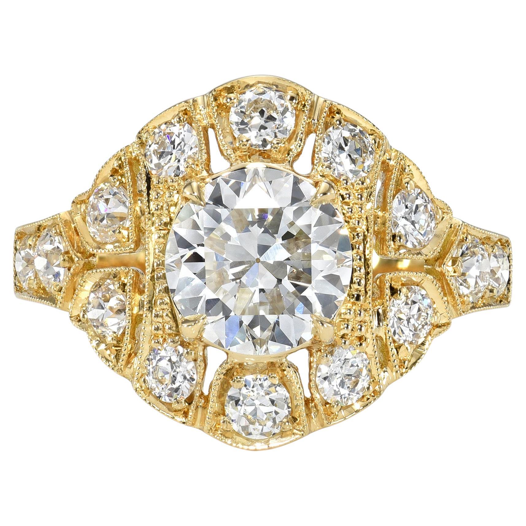 Spectacular Rose Cut Diamond Ring at 1stDibs | rose cut engagement ring ...
