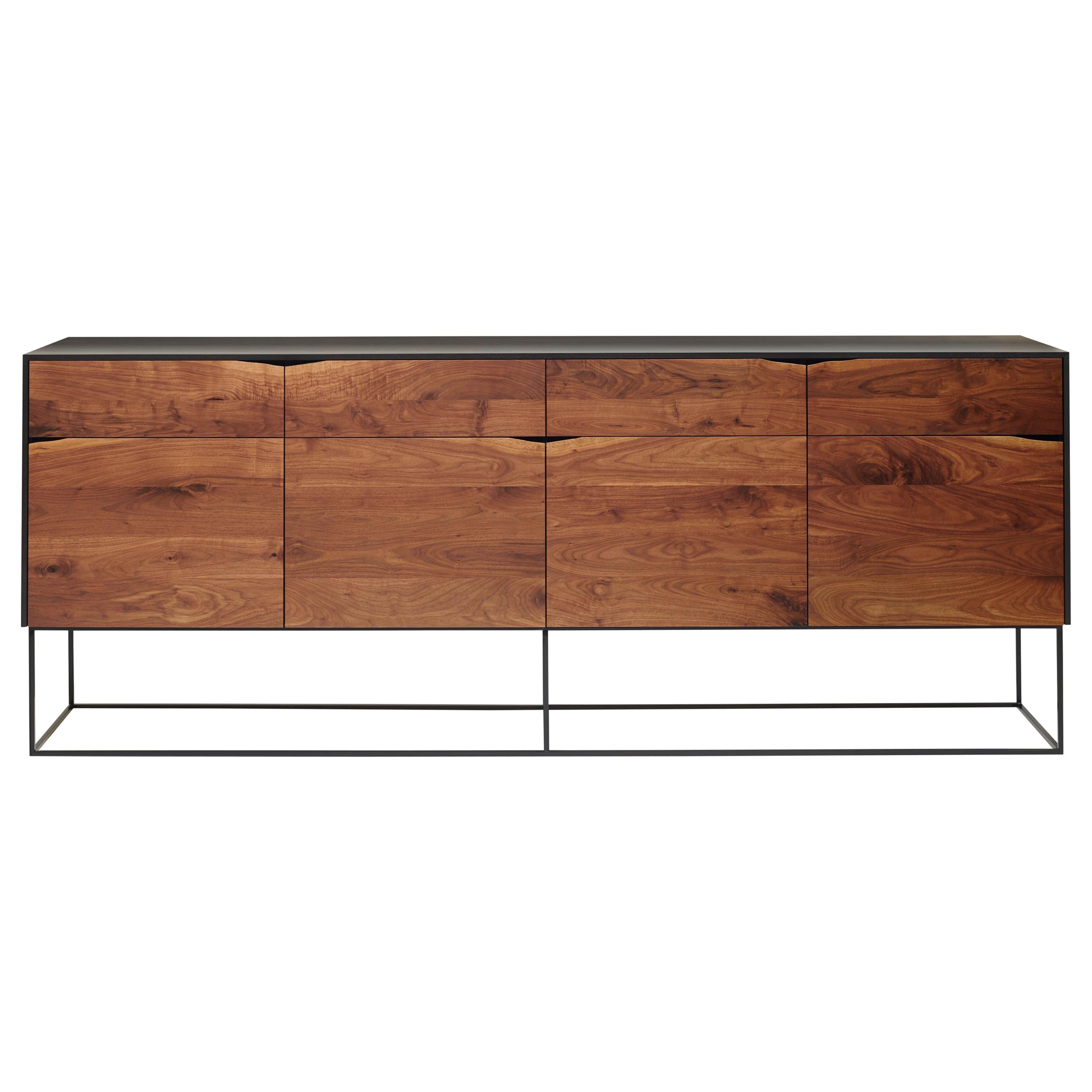 Organic Modern Style Lacquered Wood Sideboard Valley Handcrafted and ...