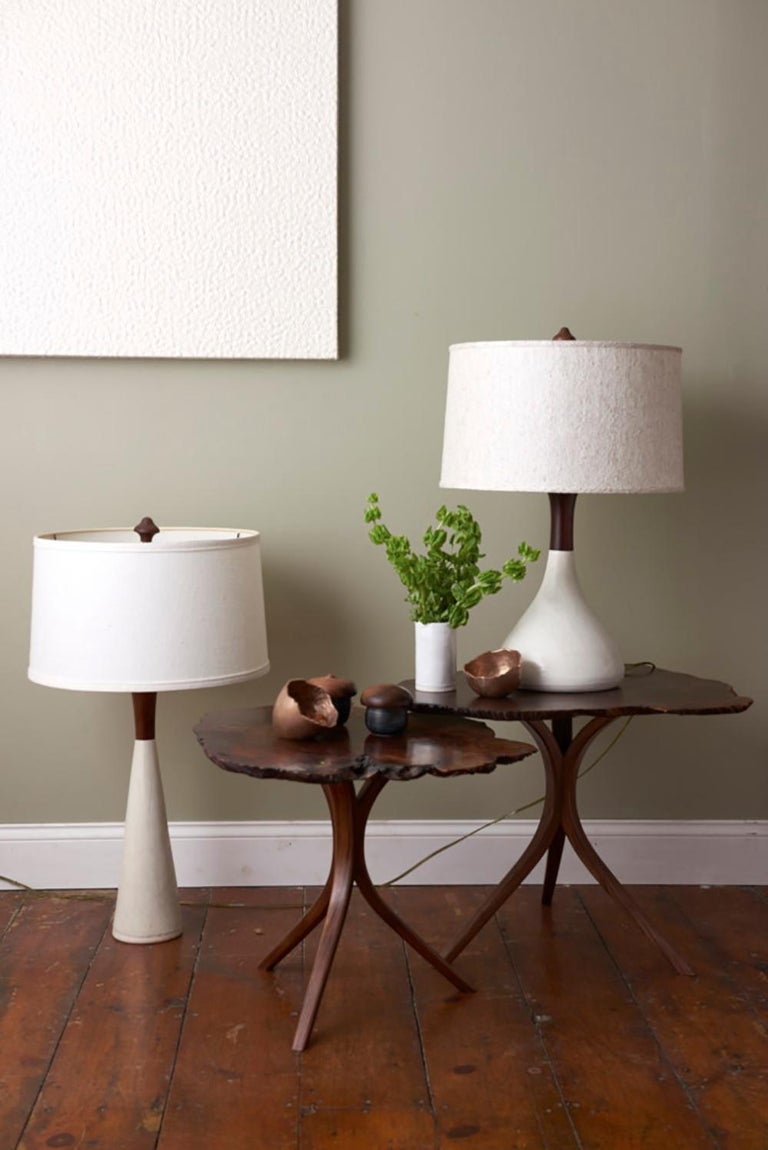 Handcrafted Sculptural Burl End Table Steam Bent Tripod Legs For Sale ...