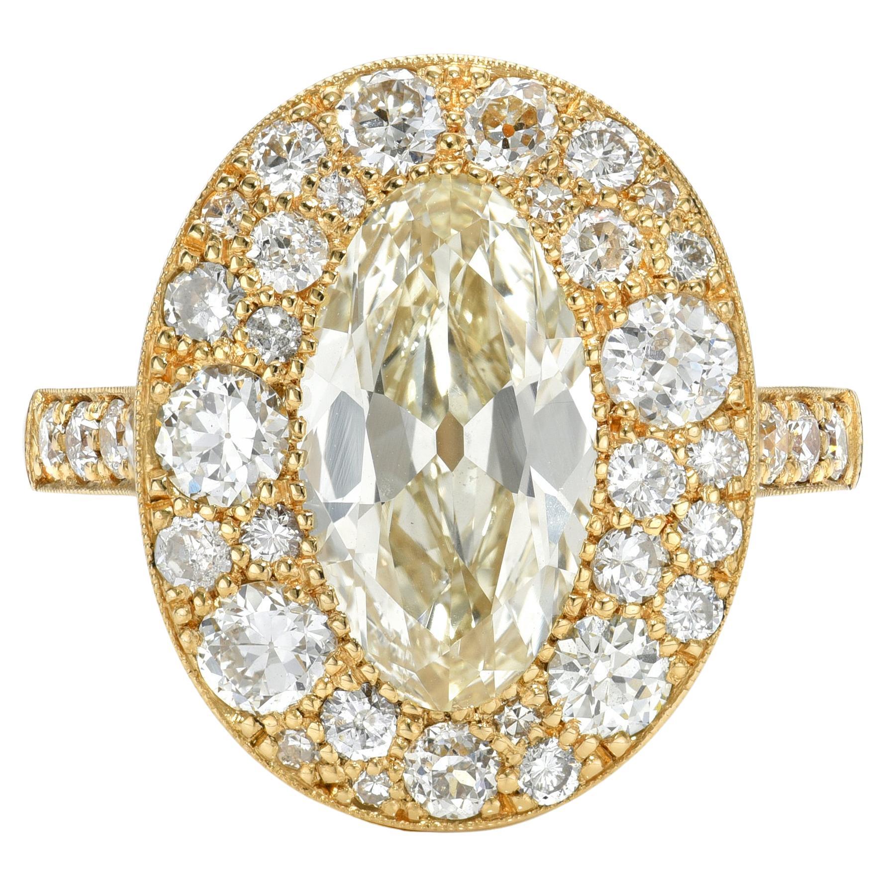 Handcrafted Cori Moval Cut Diamond Ring by Single Stone For Sale at 1stDibs