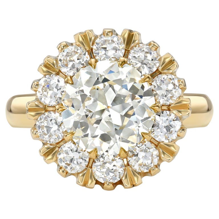 Handcrafted Talia Old European Cut Diamond Ring by Single Stone For ...
