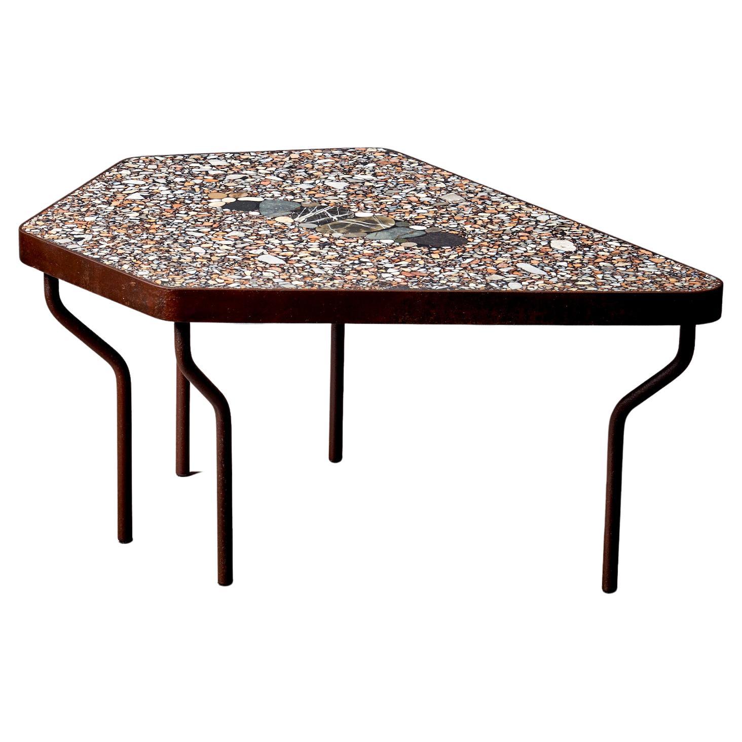 Handcrafted "Admiral Whitney 3" Terrazzo Coffee Table by Felix ...
