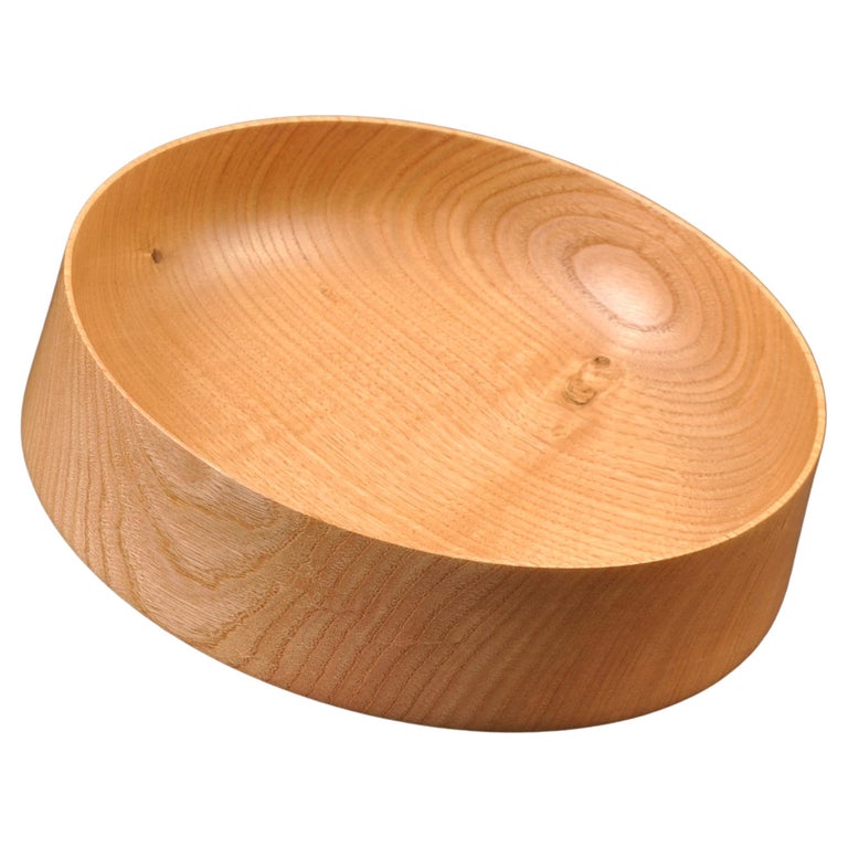 Handcrafted Turned Chestnut Bowl For Sale at 1stDibs