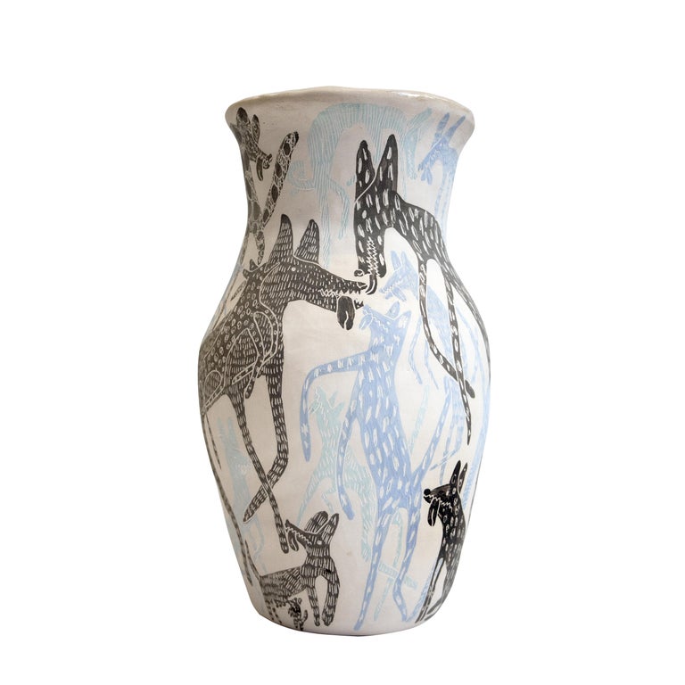 Handcrafted Vase "Stray Dogs" by "Love and Beauty", Spain, 2022 For ...