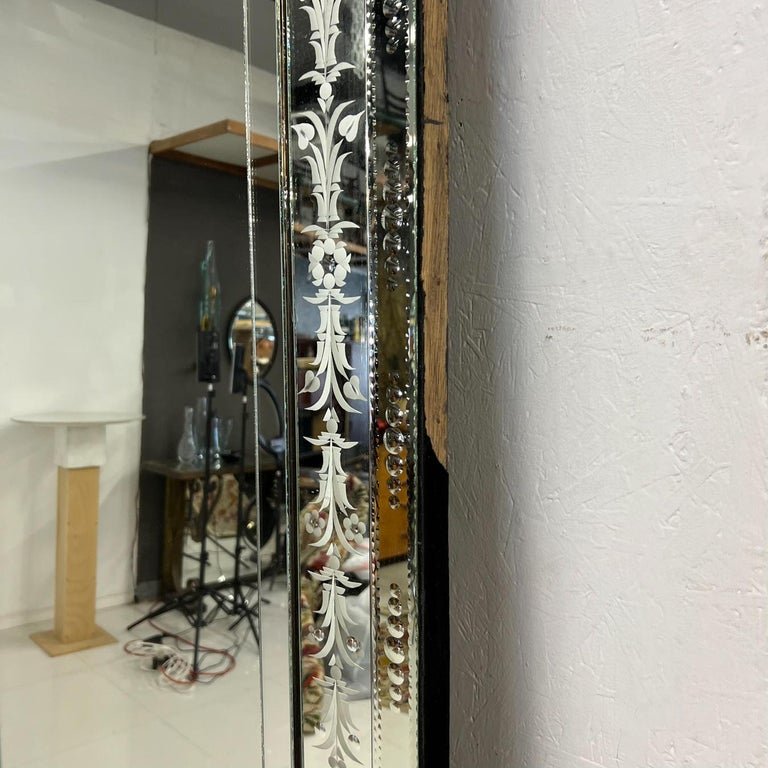 Handcrafted Venetian Full-Length Floor Mirror Extravagant Etched ...