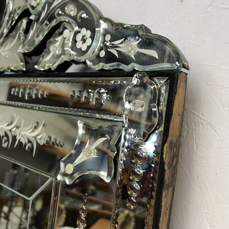 Handcrafted Venetian Full-Length Floor Mirror Extravagant Etched ...